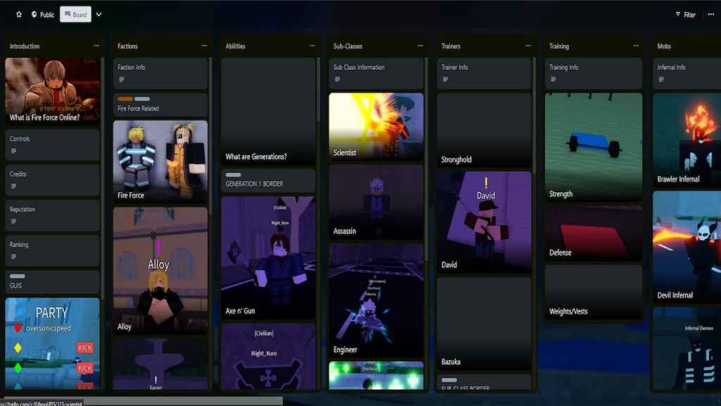 Official Fire Force Reignition Trello Link & Discord Server | Pro Game ...