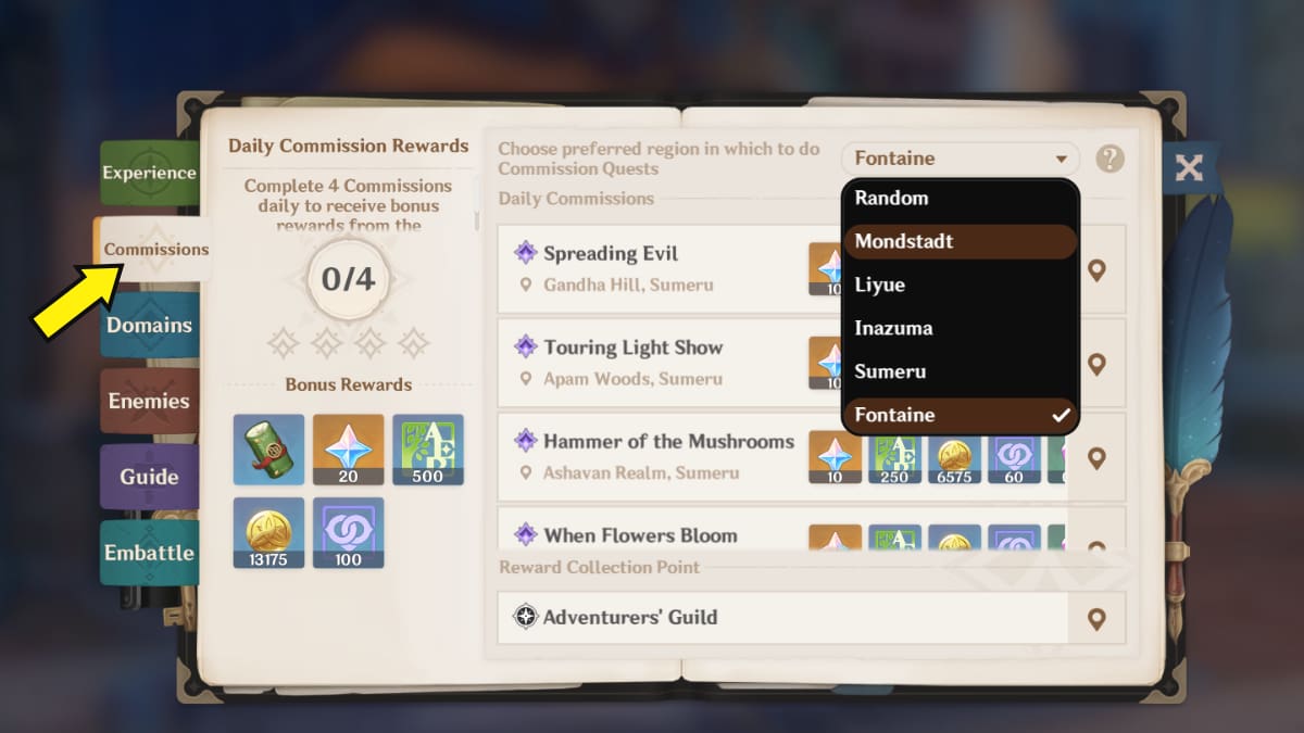How to Unlock Fontaine Daily Commissions in Genshin Impact | Pro Game ...