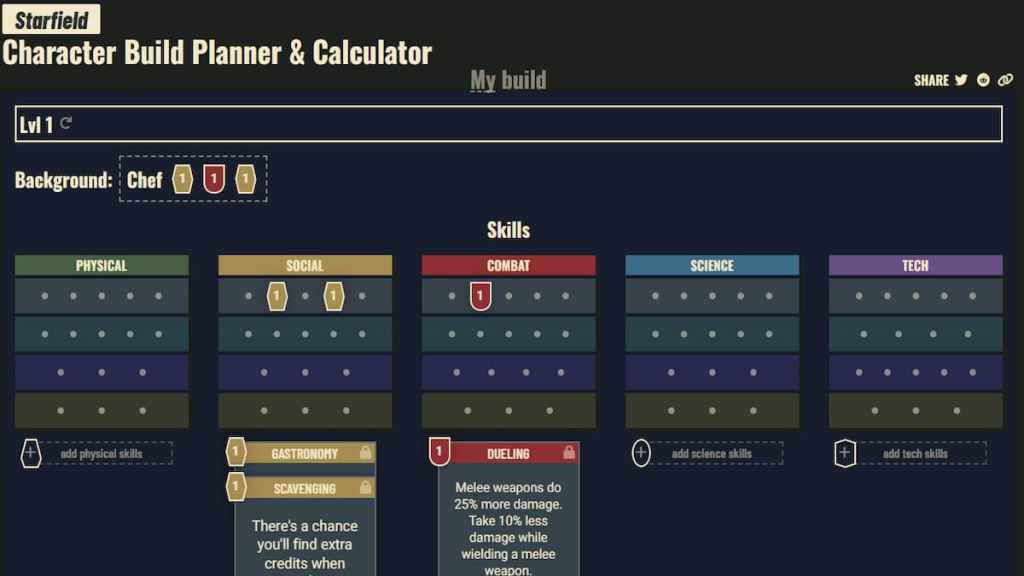 Starfield Character Builder - Tools for Creating Builds | Pro Game Guides