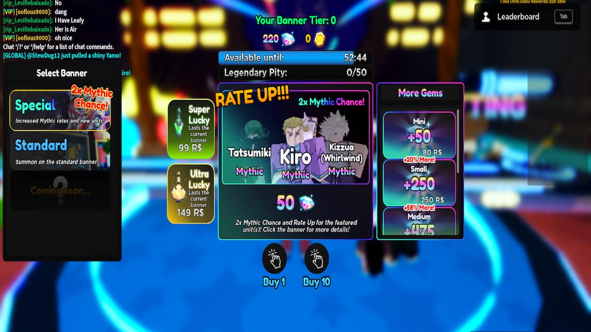 All Limited-Time Event units added with Anime Adventures' update 16.5 ...