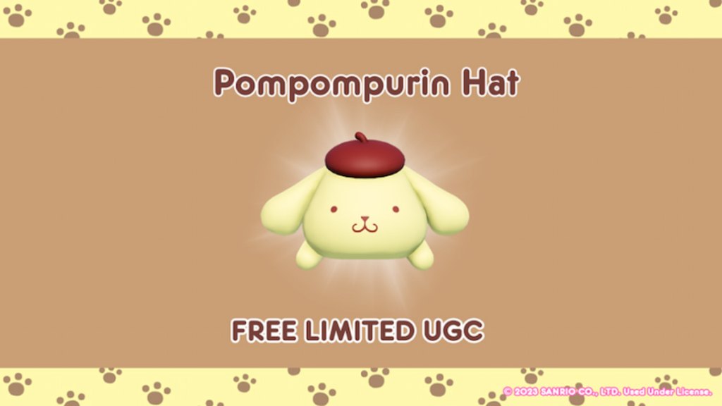 How to get the free Pompompurin Hat avatar item in My Hello Kitty Cafe ...