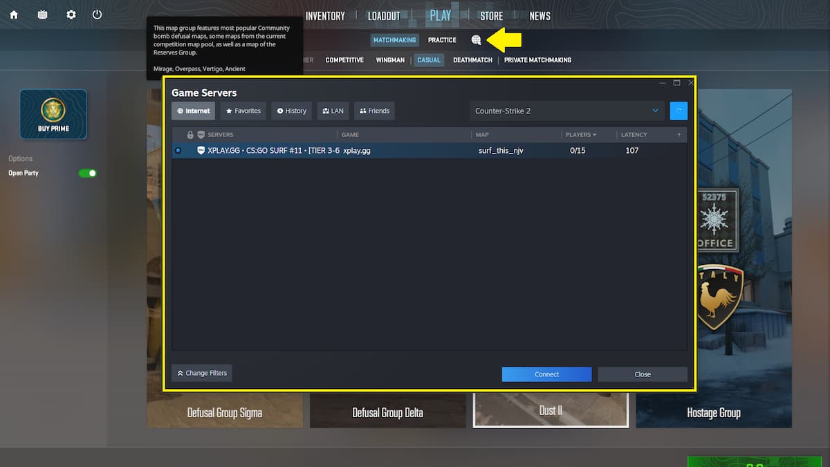 How to find & join Counter Strike 2 Community Servers | Pro Game Guides