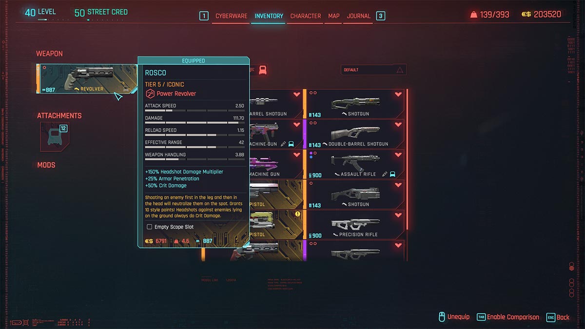 How to get the Rosco Revolver in Cyberpunk Phantom Liberty | Pro Game ...