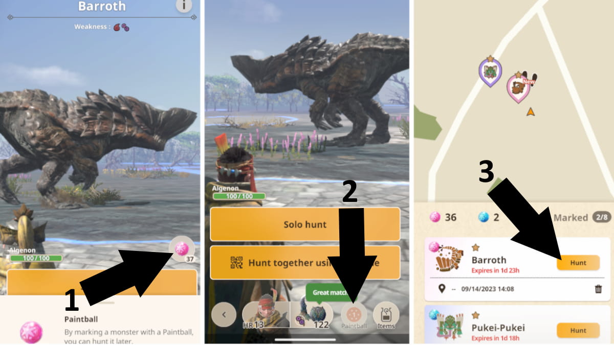 How and when to use Paintballs in Monster Hunter Now (MH Now) | Pro ...