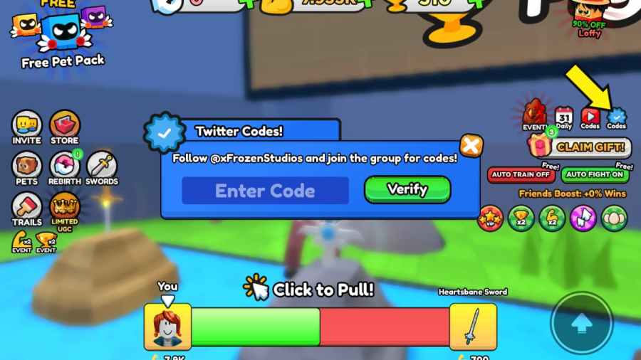 Pull a Sword Codes (May 2025) | Pro Game Guides