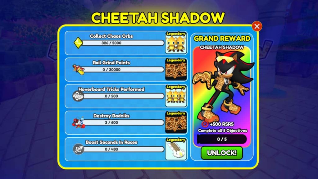 How to unlock Cheetah Shadow in Sonic Speed Simulator - Roblox | Pro ...