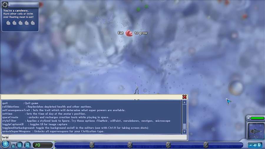All Spore console commands and cheats | Pro Game Guides