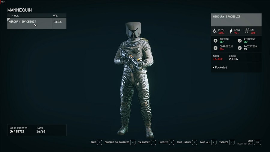 How To Get The Mercury Spacesuit Pack And Helmet In Starfield Pro