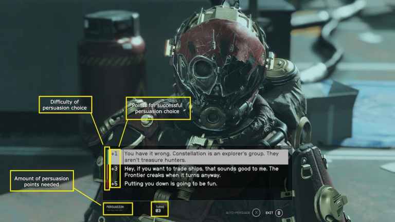 Starfield decisions guide: Dialogue choices, consequences, & Persuasion ...