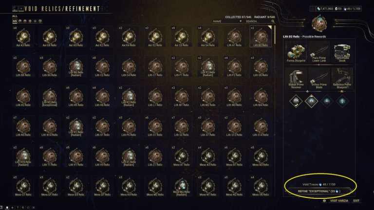 All Grendel Prime Relics in Warframe and How To Get Them | Pro Game Guides