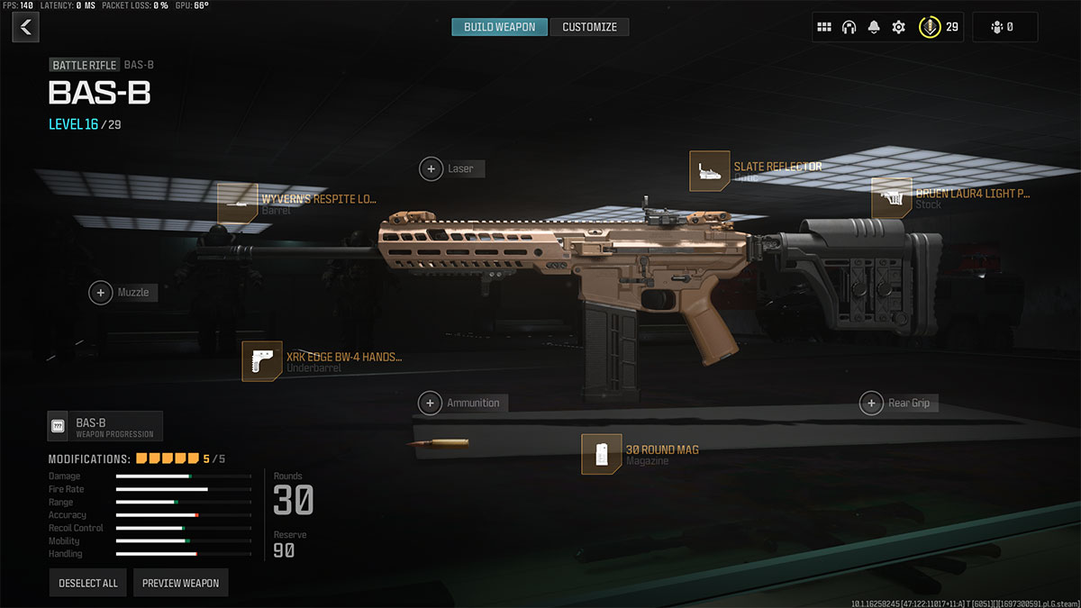Best Bas B Build And Loadout In Mw3 Pro Game Guides