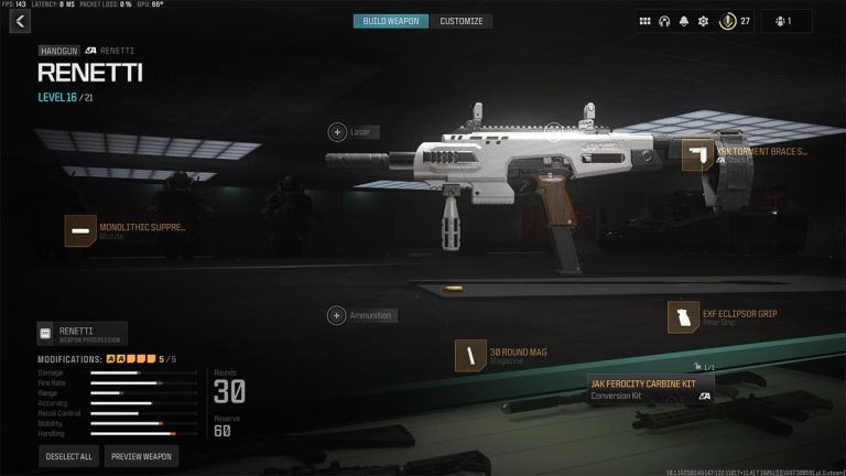 Best Renetti build and loadout in MW3 Beta | Pro Game Guides