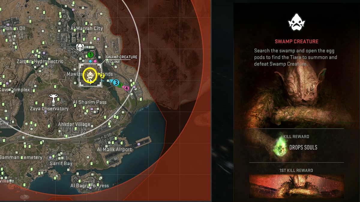 How to summon and defeat the Swamp Creature in The Haunting Warzone ...
