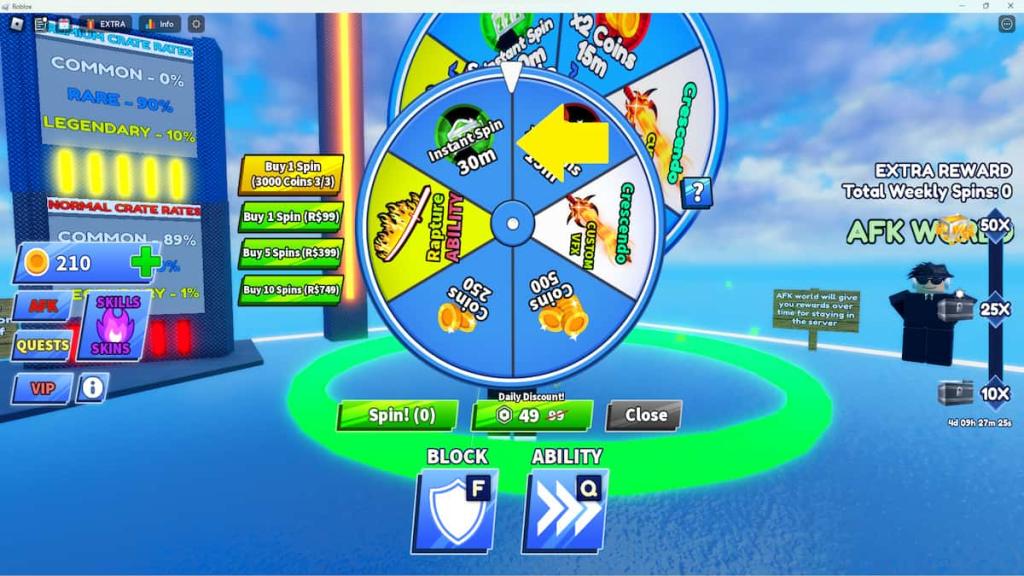 What does instant spin mean in Blade Ball? | Pro Game Guides