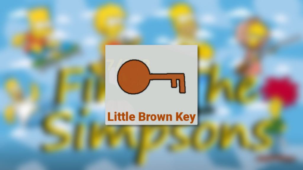 Where does the Little Brown Key go in Find the Simpsons? - Roblox | Pro ...
