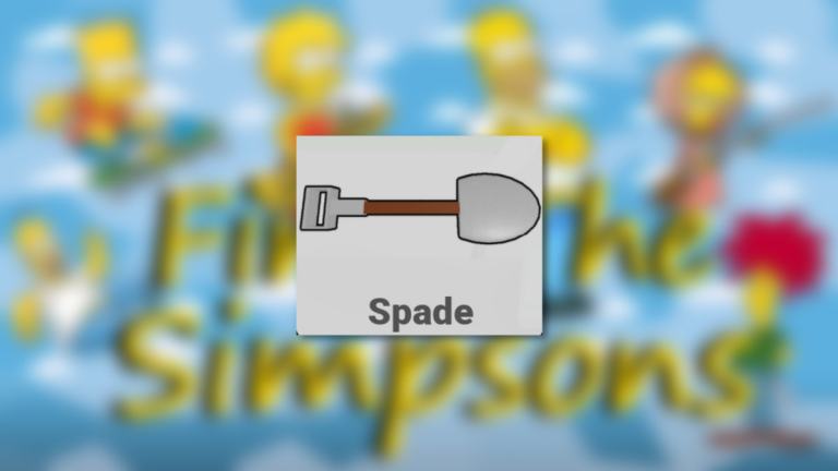 Where is the Spade (shovel) in Find the Simpsons? - Roblox | Pro Game ...