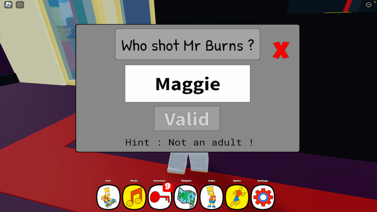 Who shot Mr. Burns in Find the Simpsons? - Roblox | Pro Game Guides