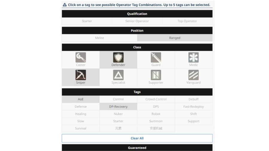 Best Arknights recruit calculator and how to use it | Pro Game Guides