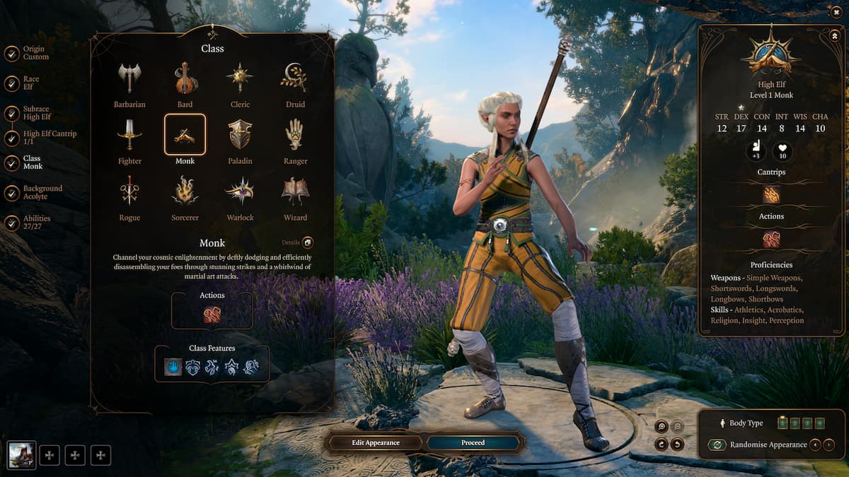 Monk Thunder Jump Build for Baldur's Gate 3 | Pro Game Guides