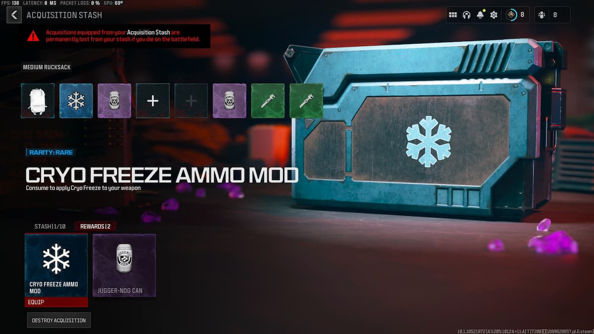 Where to find Cryo Freeze Ammo Mod in MW3 Zombies | Pro Game Guides