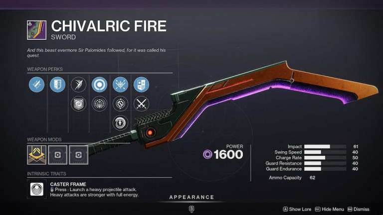 How to get the Chivalric Fire sword in Destiny 2 | Pro Game Guides