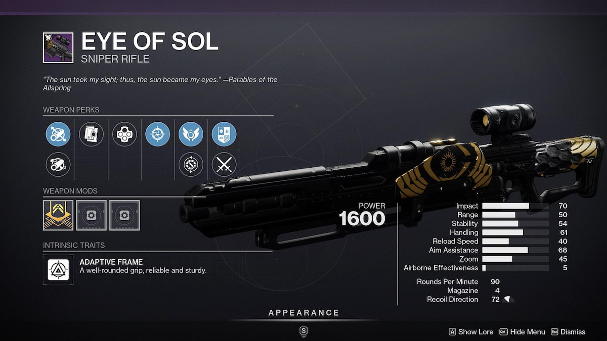 All Trials of Osiris weapons in Destiny 2 Season of the Wish | Pro Game ...