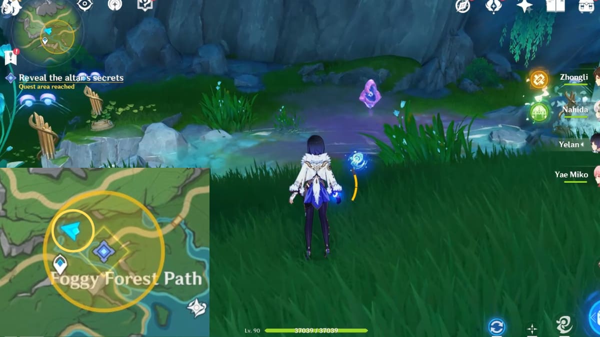 Genshin Impact Foggy Forest Path World Quest Guide – The Wild Fairy of ...