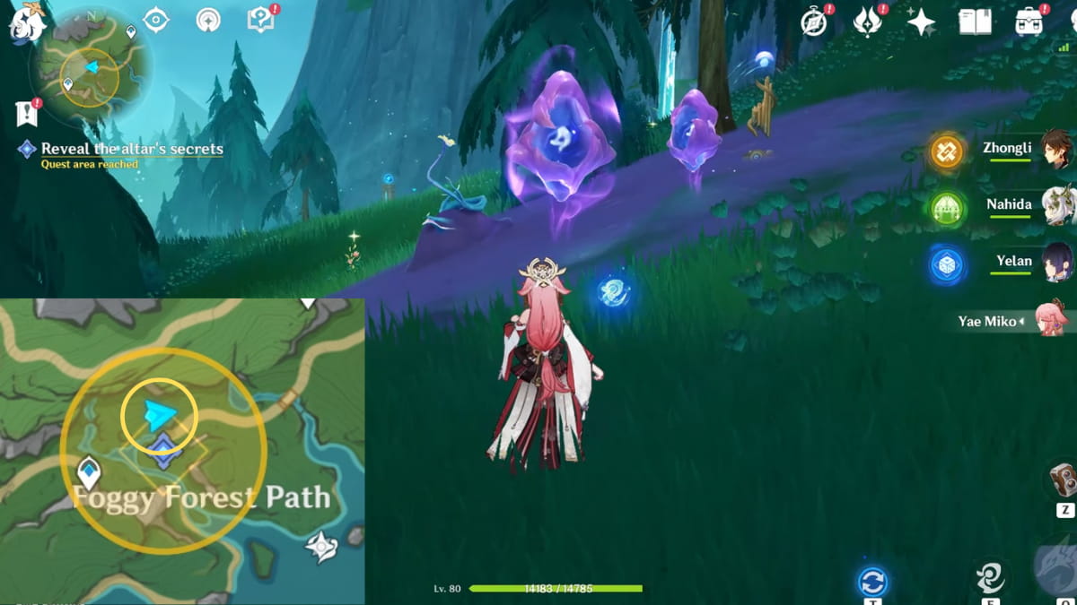 Genshin Impact Foggy Forest Path World Quest Guide – The Wild Fairy of ...