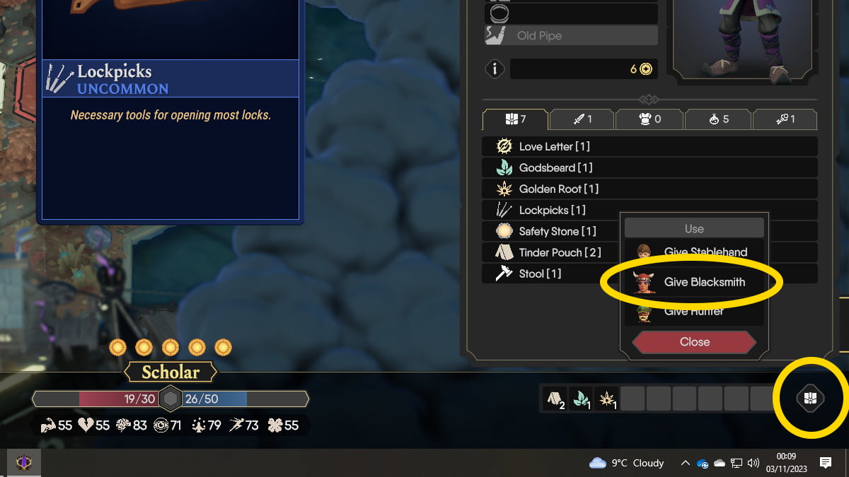 How to trade items between characters in For The King 2 | Pro Game Guides