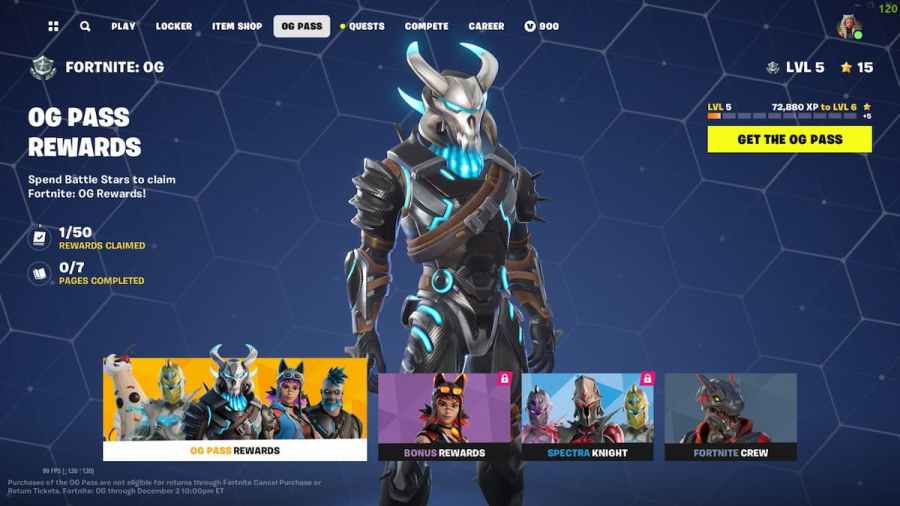 What is the end date of Fortnite OG (Chapter 4 Season 5)? | Pro Game Guides