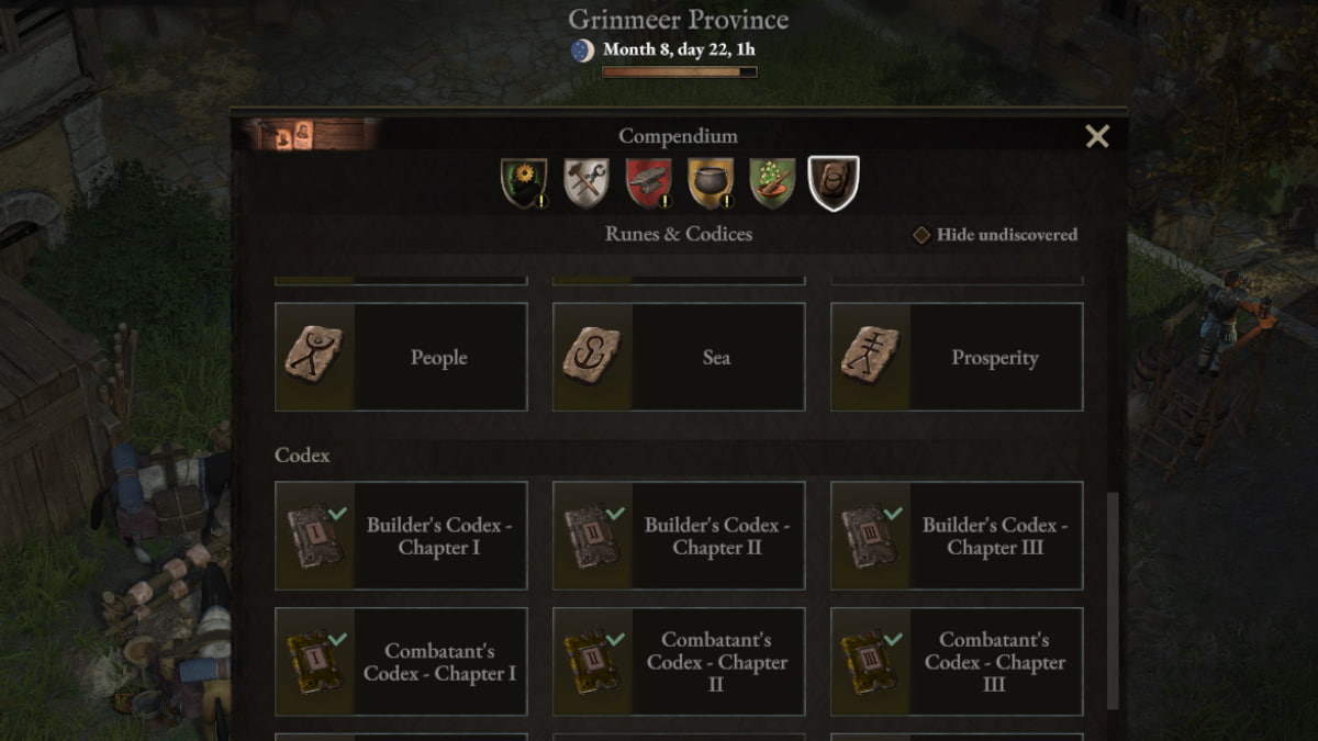 Wartales Codex Management guide | Pro Game Guides