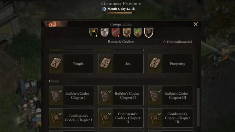 Wartales Codex Management guide | Pro Game Guides