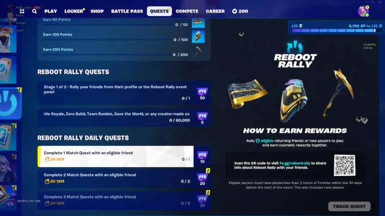 All Fortnite Chapter 5 Season 1 Reboot Rally quests and rewards | Pro ...