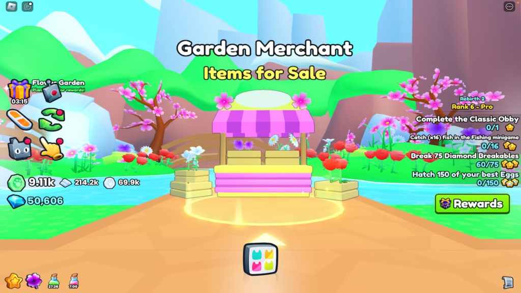 How to garden in Pet Simulator 99 - Roblox PS99 Flower Garden Minigame ...