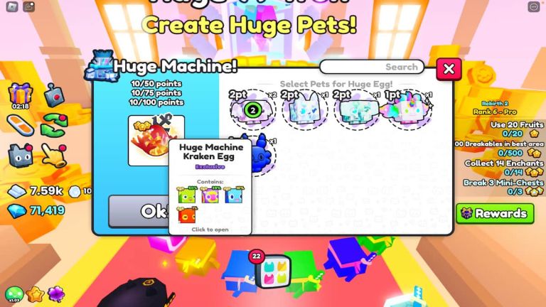 Pet Simulator 99 Huge Machine Location - Roblox | Pro Game Guides