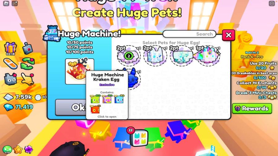 Pet Simulator 99 Huge Machine Location - Roblox | Pro Game Guides