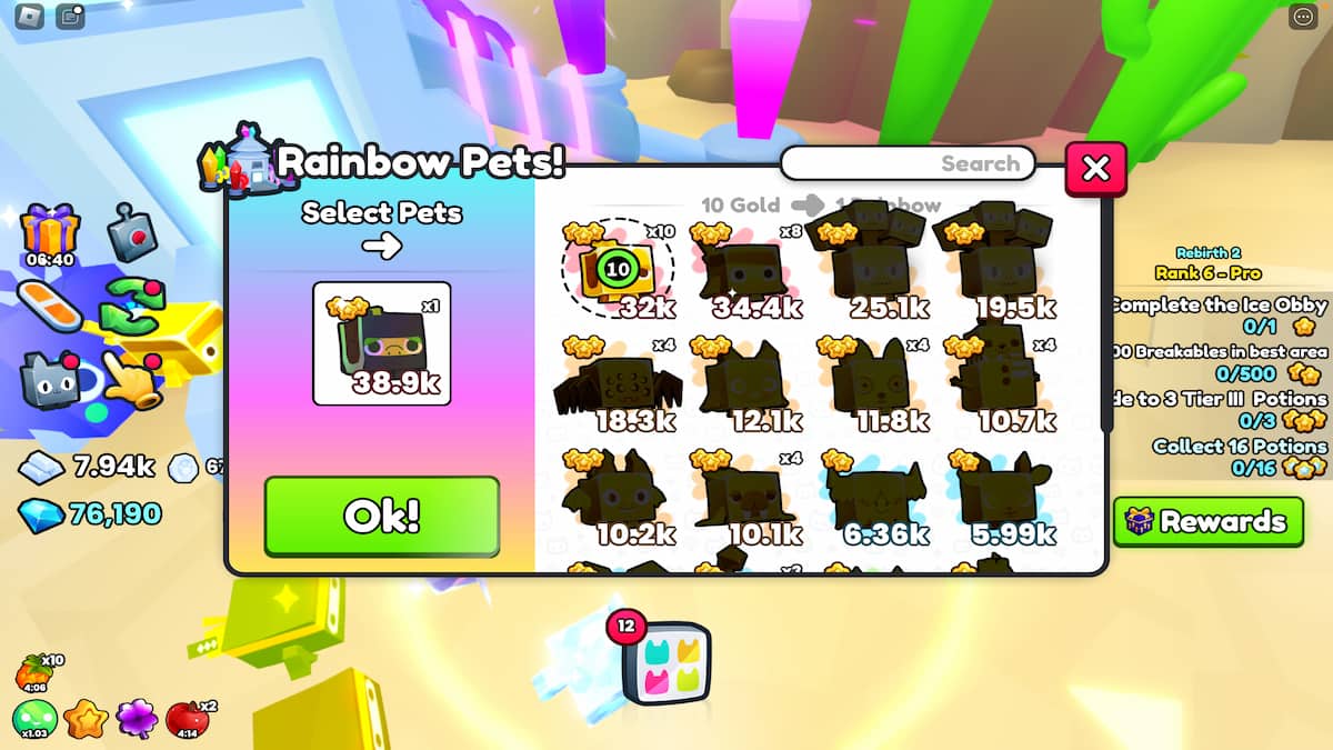 Where is the Rainbow Machine in Pet Simulator 99? - Roblox | Pro Game ...