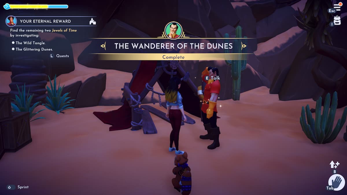 How to complete Gaston's Wanderer of Dunes quest in Disney Dreamlight Valley | Pro Game Guides