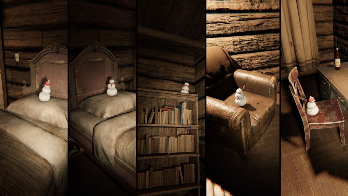 All Dancing Snowmen in Grafton Farmhouse Phasmophobia Holiday Event ...