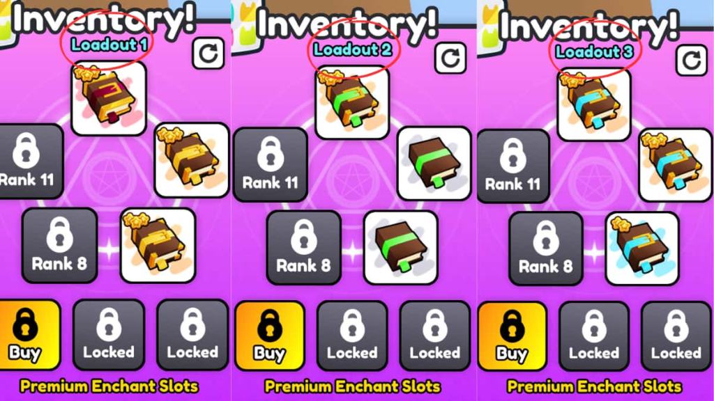 How to make Enchantment Loadouts in Pet Simulator 99 - Roblox | Pro ...