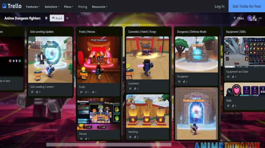 Anime Dungeon Fighters Trello & Discord links | Pro Game Guides