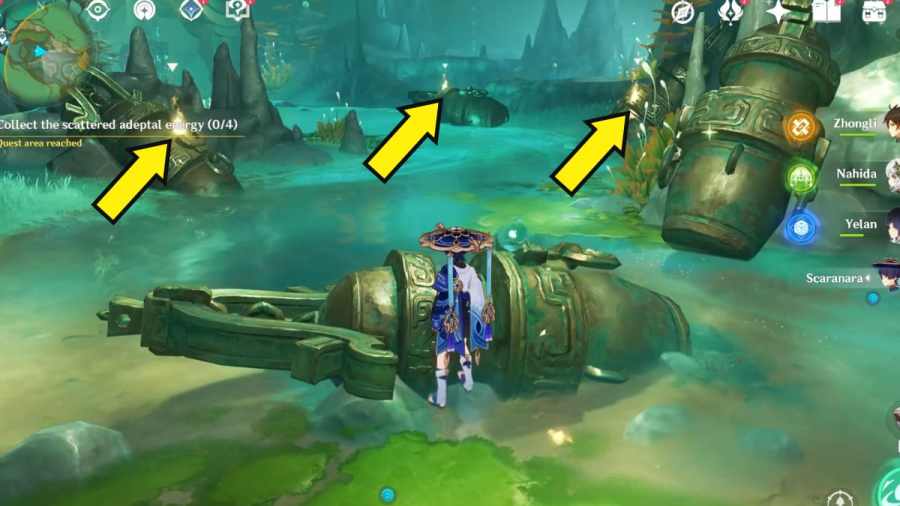 How to collect the scattered adeptal energy in Genshin Impact ...