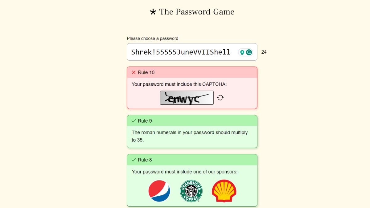 How To Beat The Password Game Pro Game Guides
