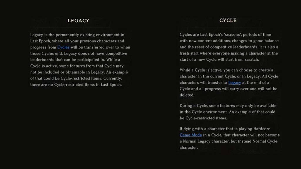 Cycle vs Legacy: What's the difference? (Last Epoch) | Pro Game Guides
