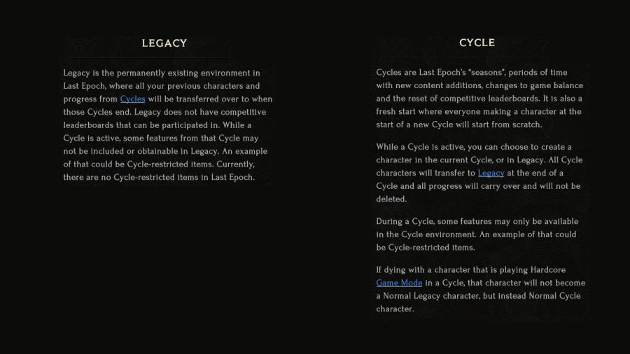 Cycle vs Legacy: What's the difference? (Last Epoch) | Pro Game Guides