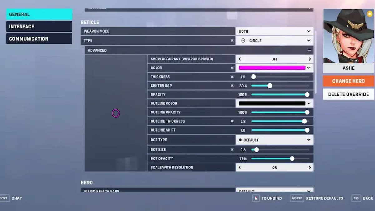 Best Crosshair Settings for all Heroes in Overwatch 2 | Pro Game Guides