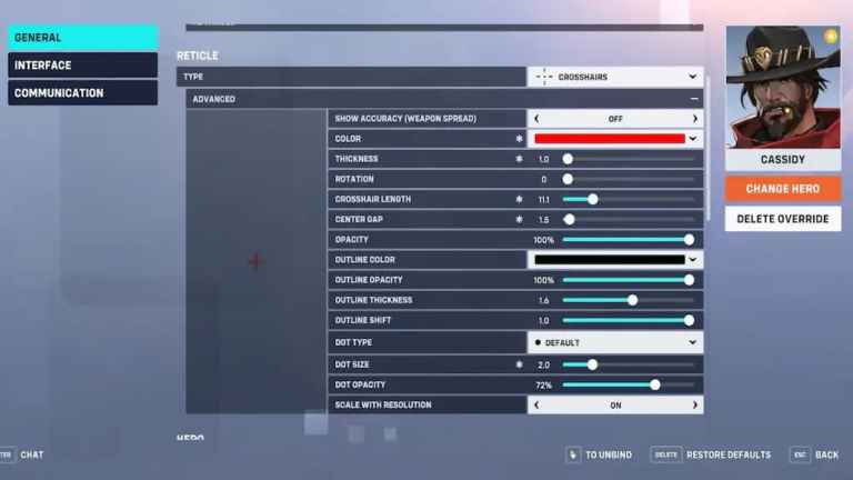 Best Crosshair Settings for all Heroes in Overwatch 2 - Pro Game Guides