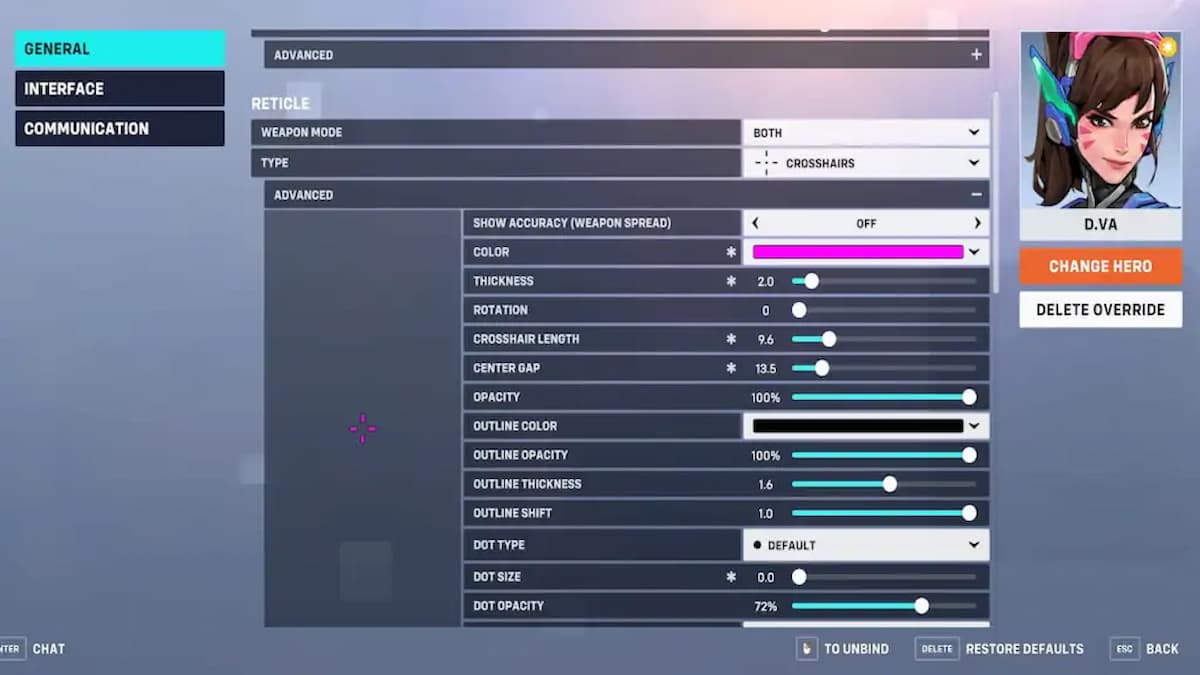 Best Crosshair Settings for all Heroes in Overwatch 2 | Pro Game Guides