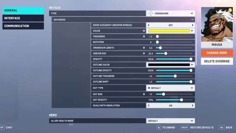 Best Crosshair Settings for all Heroes in Overwatch 2 | Pro Game Guides