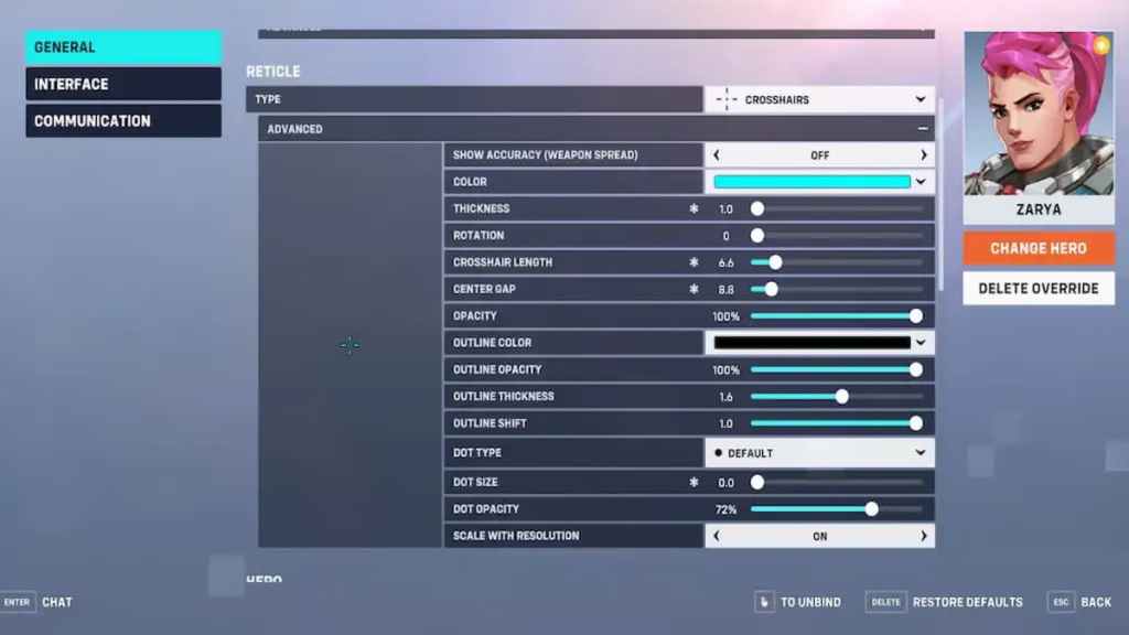 Best Crosshair Settings for all Heroes in Overwatch 2 | Pro Game Guides